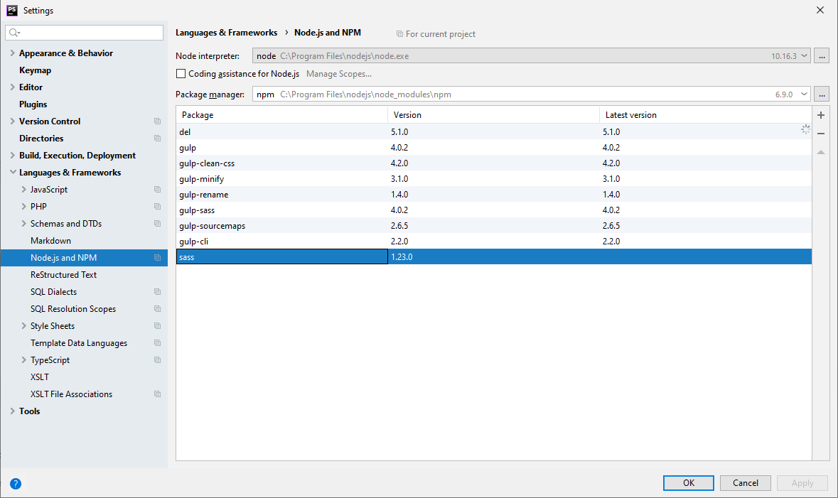 Gulp And Sass Setup In A Phpstorm Project Singular Aspect 4444